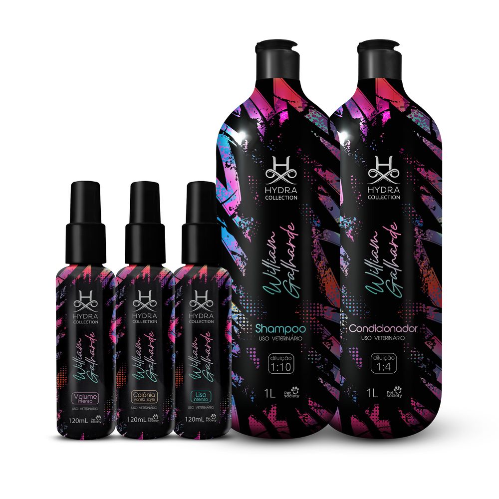 Kit Completo Hydra Collection William Galharde - MBS Pro Grooming